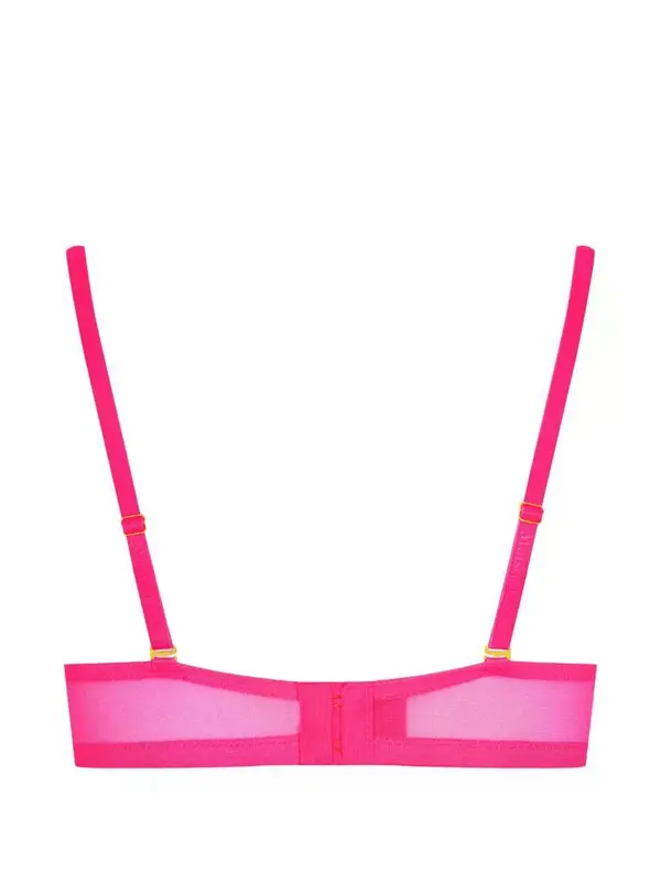 MAISON CLOSE Corps À Corps Neon Sheer Balconette Bra - Pink