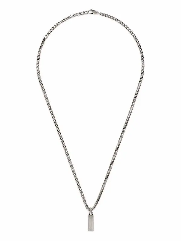 Gucci Logo-pendant Turquoise-enamel Chain Necklace