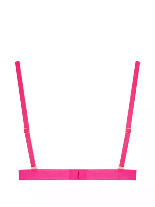 MAISON CLOSE Corps À Corps Neon Sheer Triangle Bralette - Pink