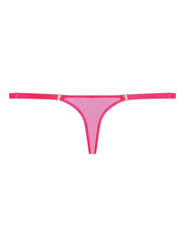 MAISON CLOSE Corps À Corps Neon Semi-sheer Thong - Pink
