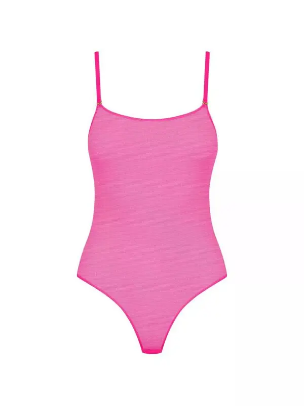 MAISON CLOSE Corps À Corps Neon Thong-style Bodysuit - Pink