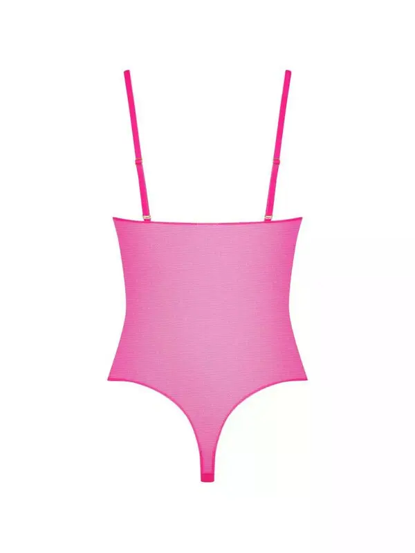 MAISON CLOSE Corps À Corps Neon Thong-style Bodysuit - Pink