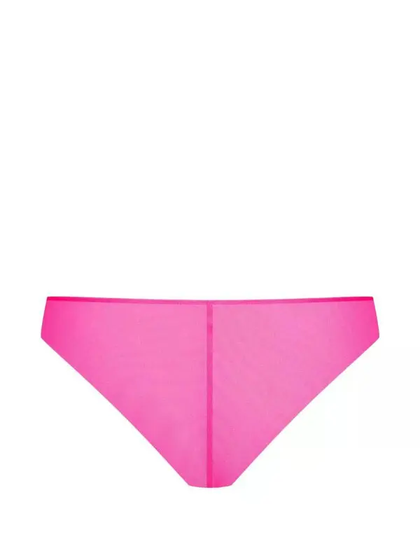 MAISON CLOSE Corps À Corps Neon Semi-sheer Briefs - Pink