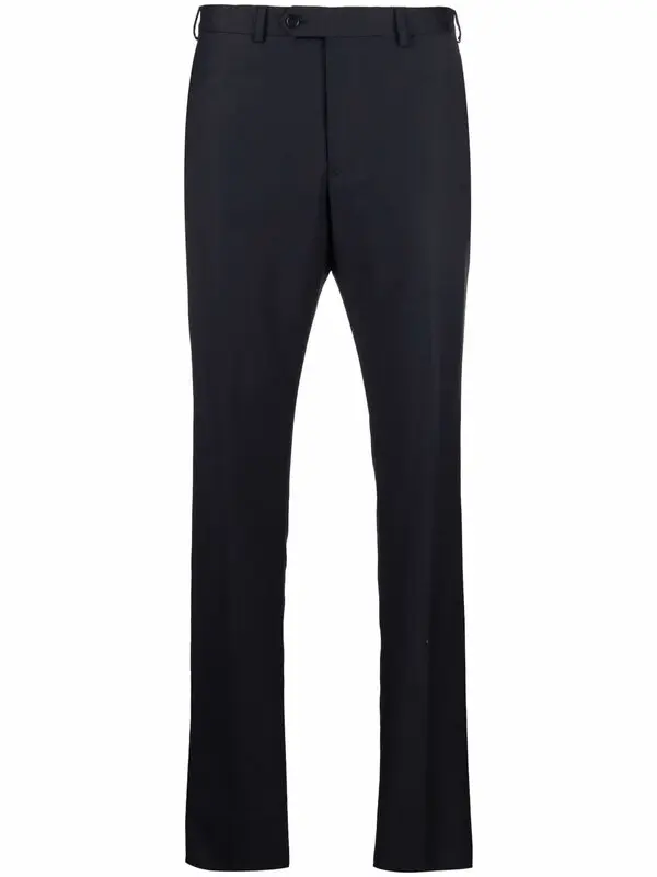 Emporio Armani Tapered-leg Tailored Trousers - Blue