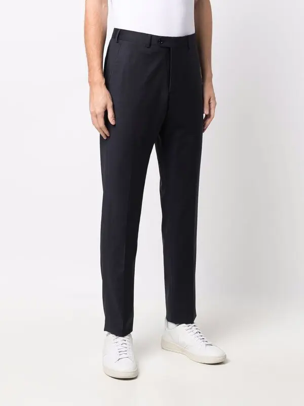 Emporio Armani Tapered-leg Tailored Trousers - Blue