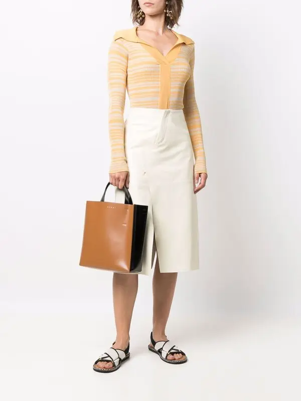 Marni Two-tone Leather Tote