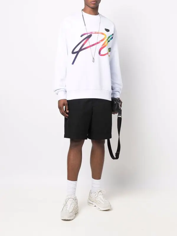 Philipp Plein Logo-print Cotton Sweatshirt - White