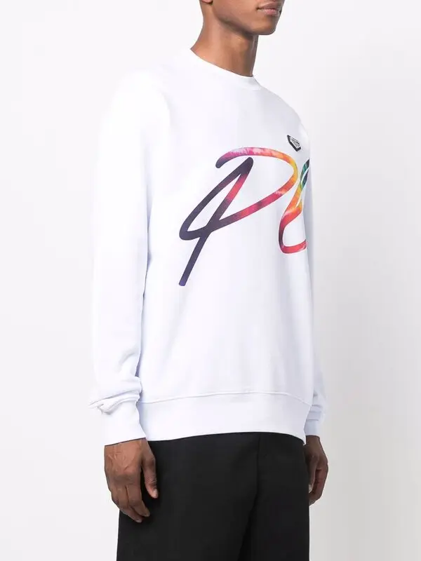 Philipp Plein Logo-print Cotton Sweatshirt - White