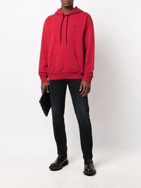COUNTY OF MILAN Embroidered Logo Cotton Hoodie