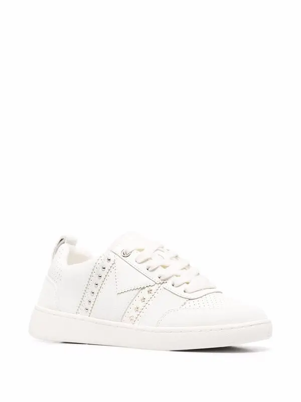 Maje Studded Leather Sneakers