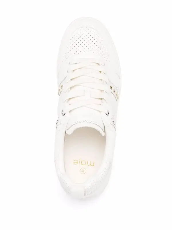 Maje Studded Leather Sneakers