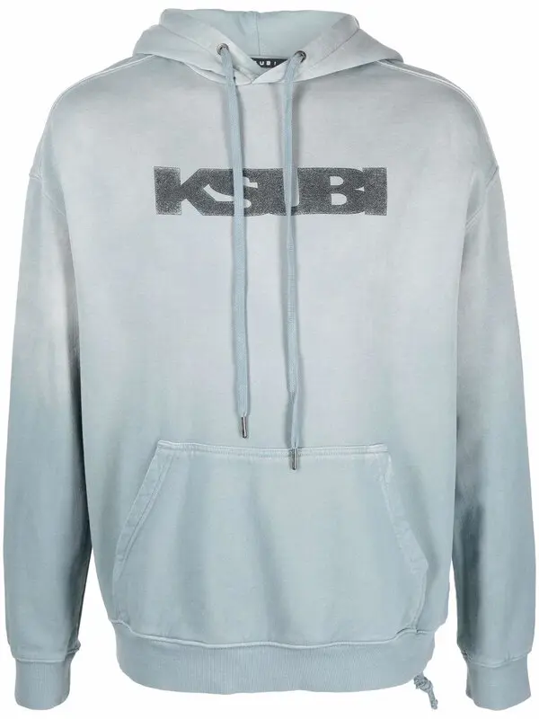 Ksubi Logo-print Cotton Hoodie - Blue