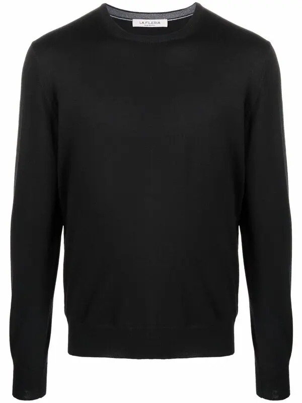 FILERIA Crew Neck Jumper - Black