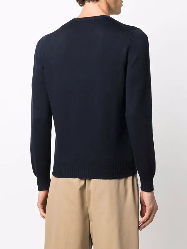 FILERIA Slim Fit Wool Jumper - Blue