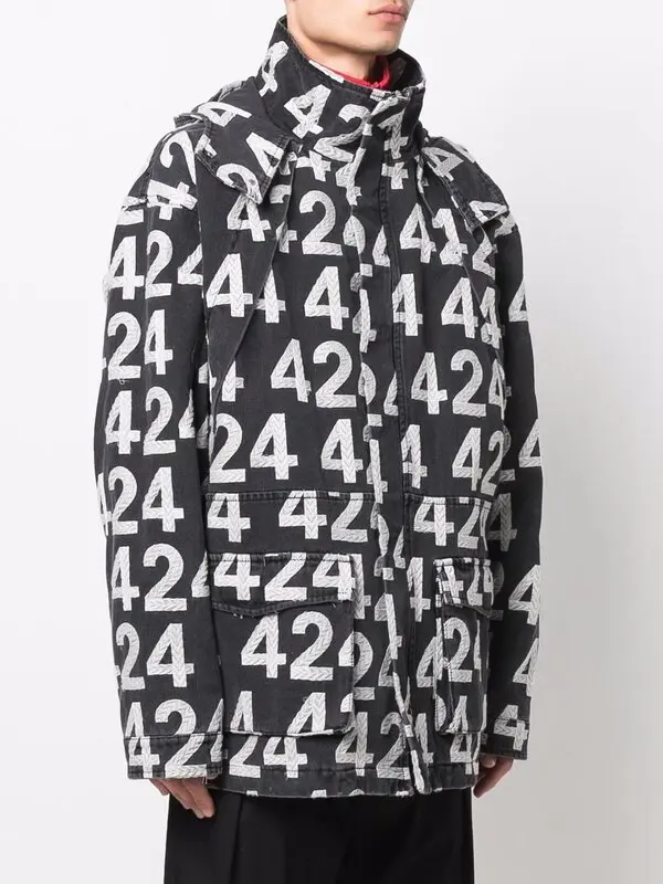 424 All-over Logo Print Jacket