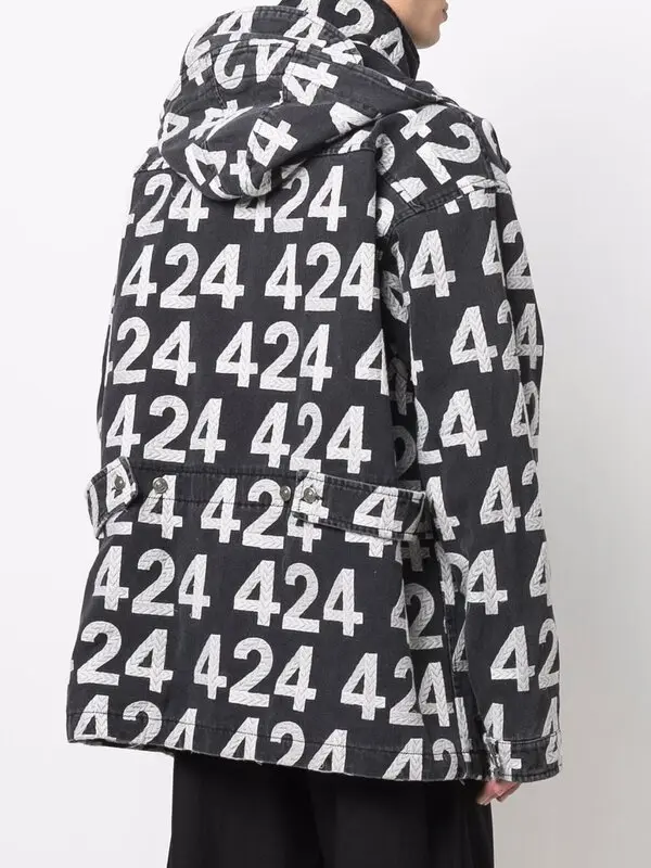 424 All-over Logo Print Jacket