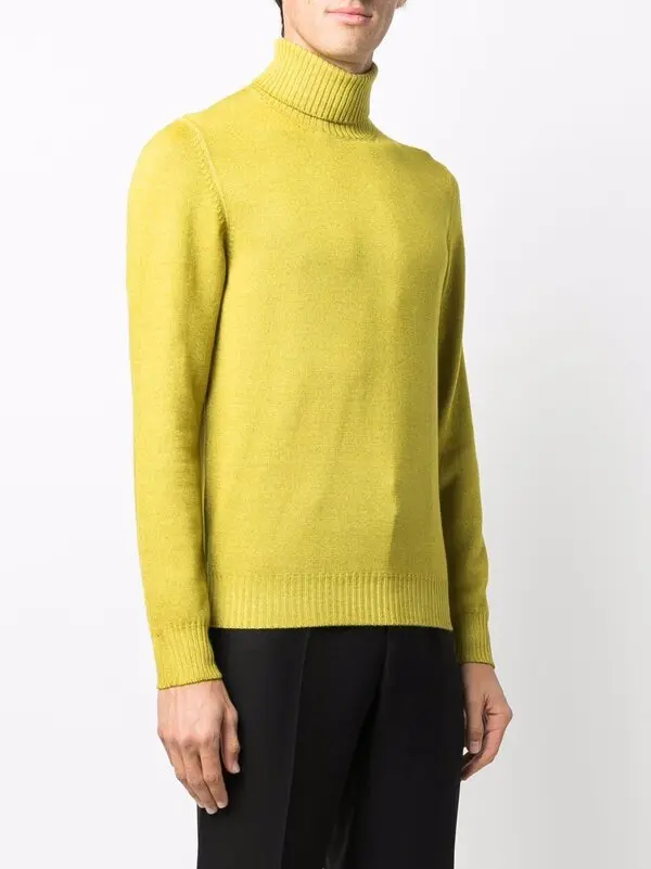 FILERIA Roll-neck Knitted Jumper - Green