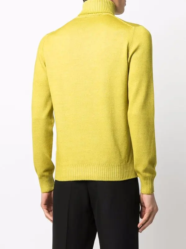 FILERIA Roll-neck Knitted Jumper - Green