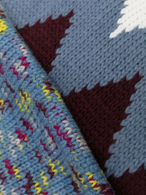 Missoni Zigzag Knitted Scarf - Blue