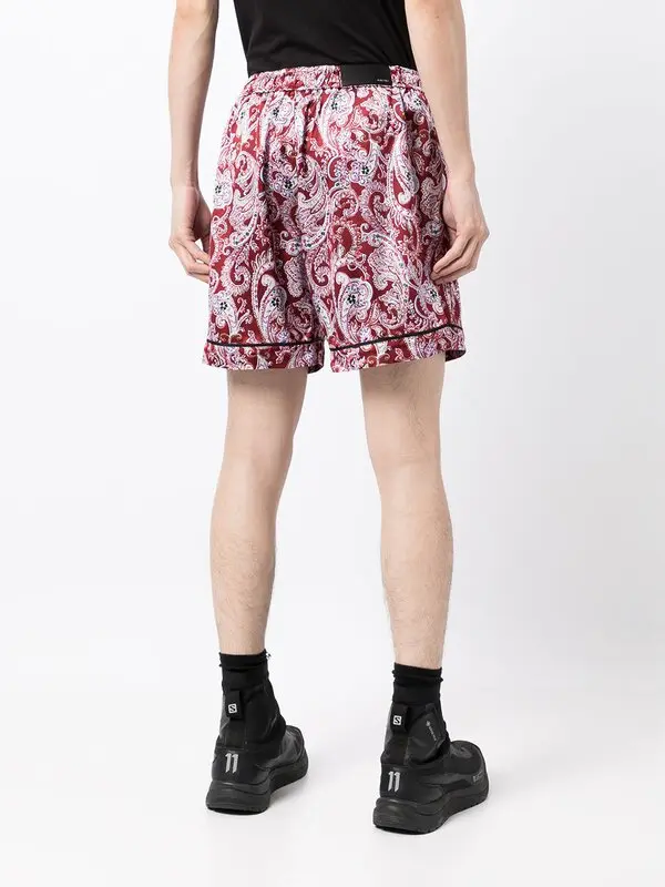 Amiri Paisley Print Drawstring Shorts