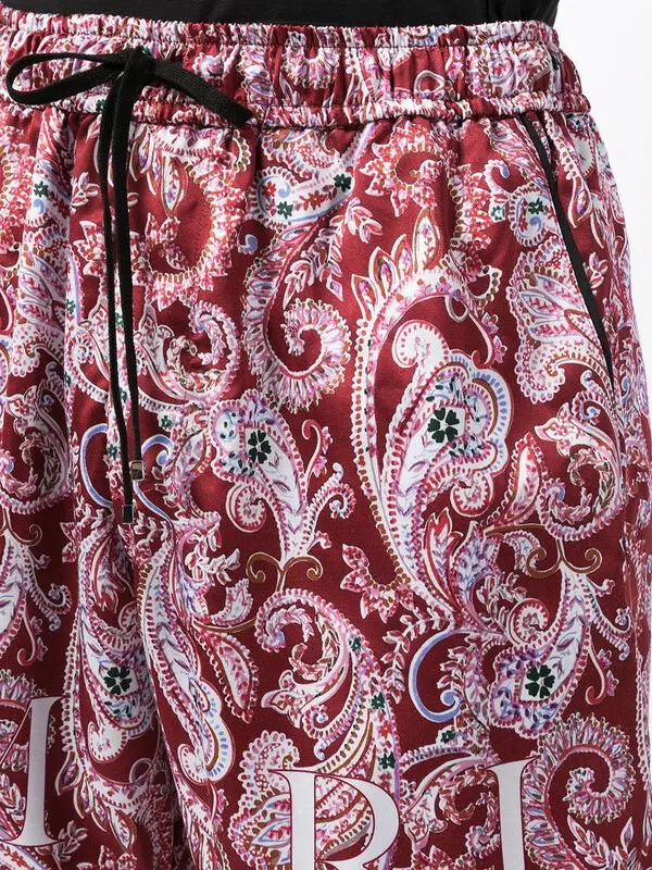 Amiri Paisley Print Drawstring Shorts