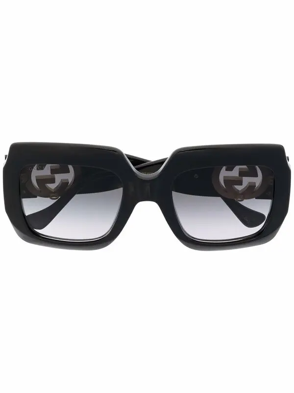 Gucci Oversized Sunglasses - Black