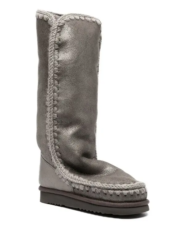 Mou Calf-length Snow Boots - Grey