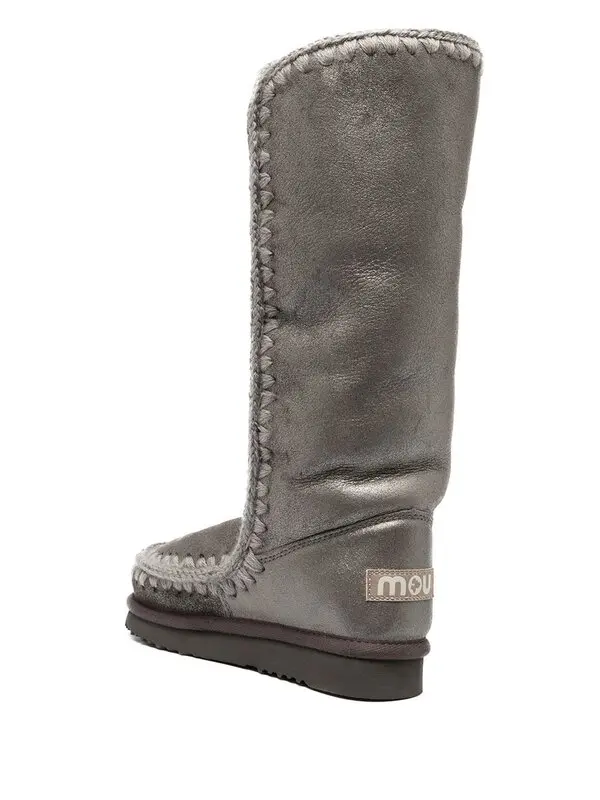 Mou Calf-length Snow Boots - Grey