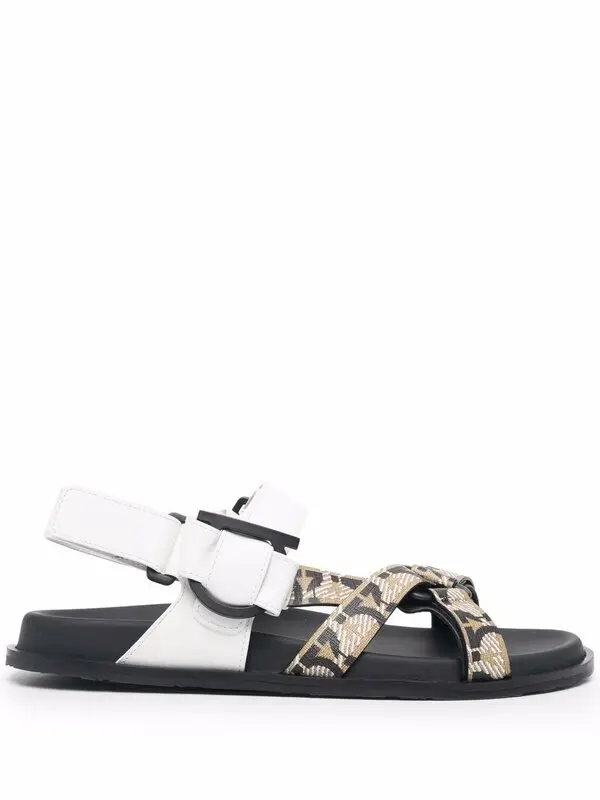 FERRAGAMO Open-toe Buckled Sandals - White