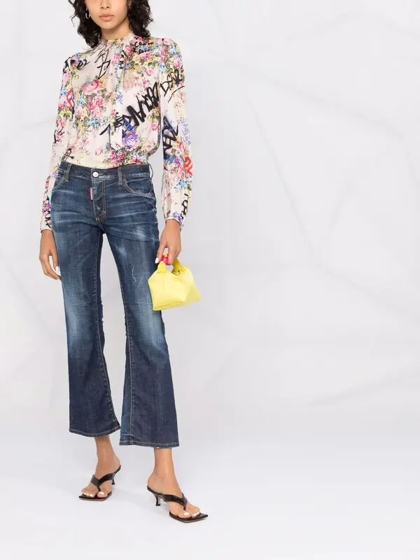 Dsquared2 Bleach-effect Distressed Jeans