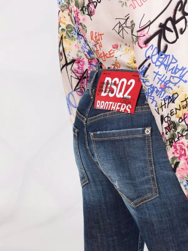 Dsquared2 Bleach-effect Distressed Jeans