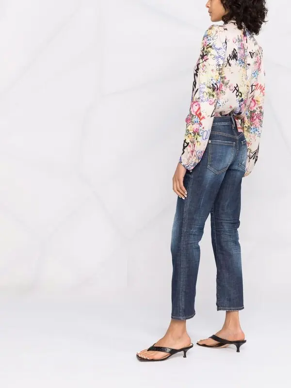 Dsquared2 Bleach-effect Distressed Jeans