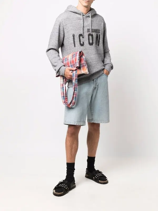Dsquared2 Logo-print Hoodie - Grey