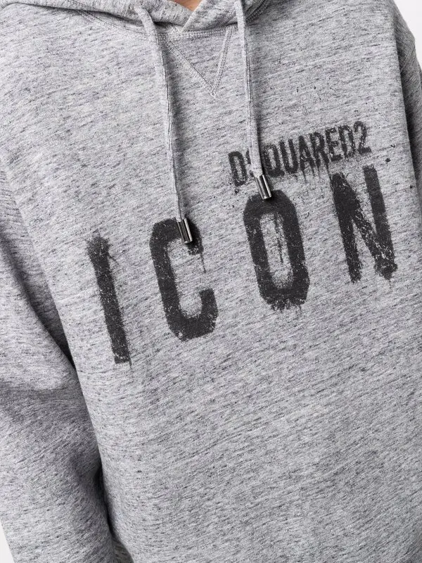 Dsquared2 Logo-print Hoodie - Grey