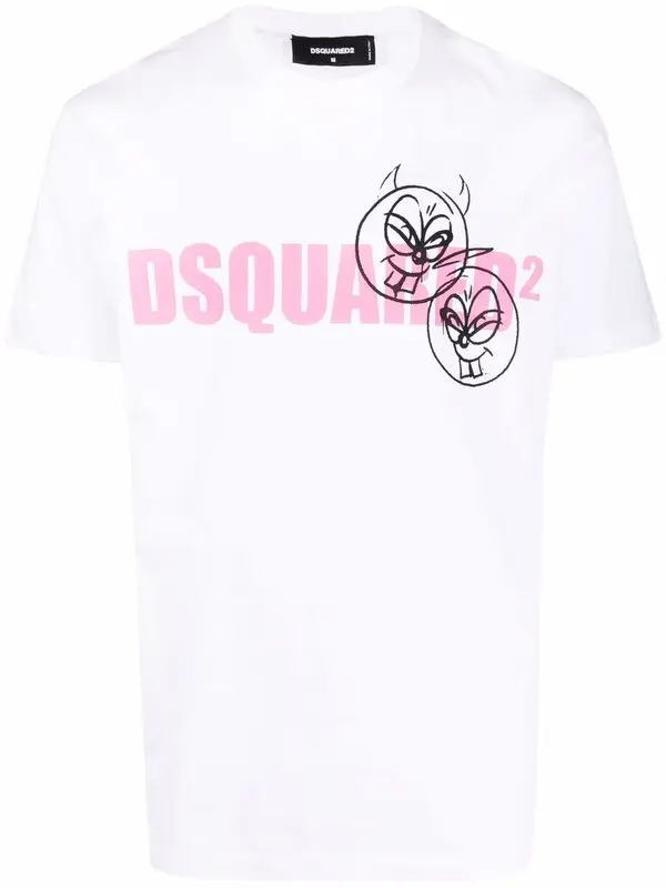 Dsquared2 Logo-print Cotton T-shirt - White
