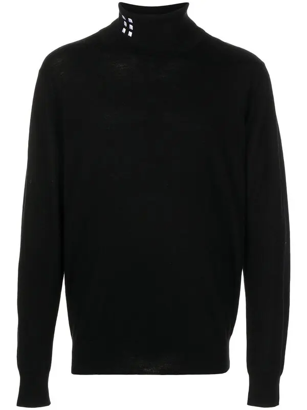 ROMEO HUNTE Roll-neck Fitted Jumper