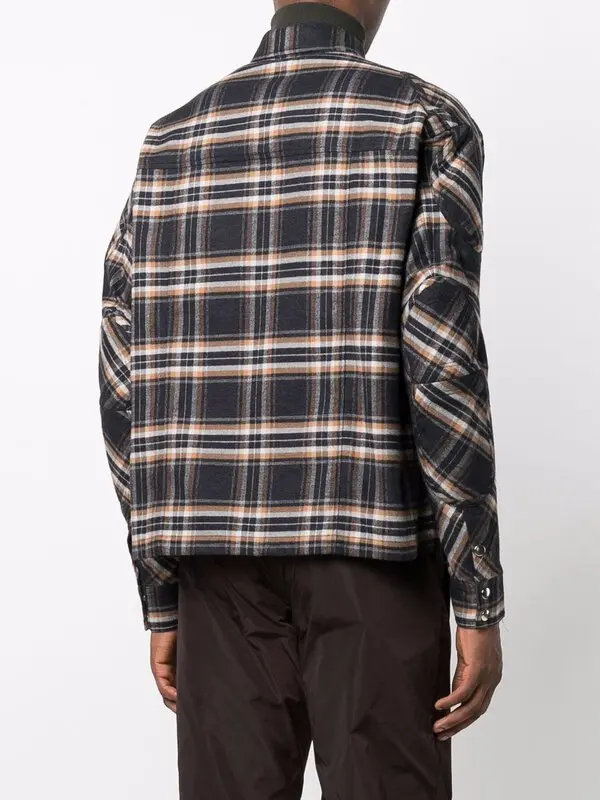 GMBH Check-print Button-up Shirt - Black