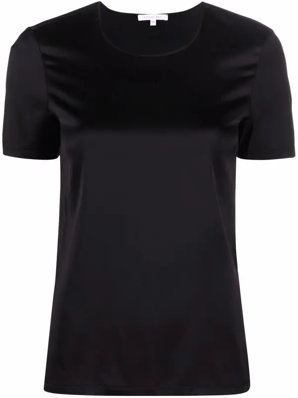 Patrizia Pepe Essential Satin-finish T-shirt