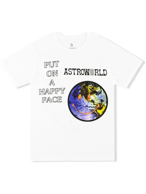 TRAVIS SCOTT Astroworld Happy Face T-shirt