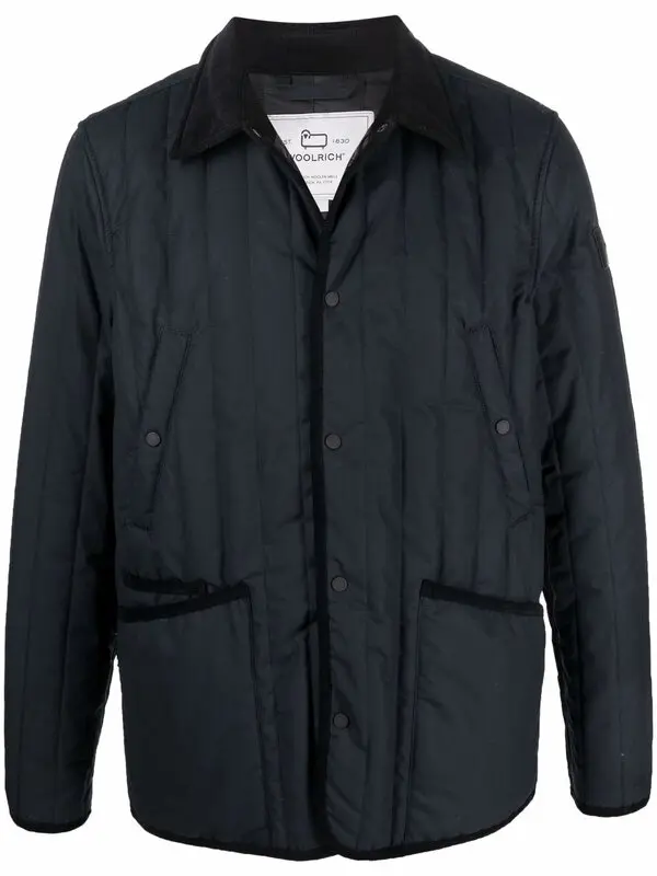 Woolrich X British Millerain Barrier Quilted Shirt Jacket