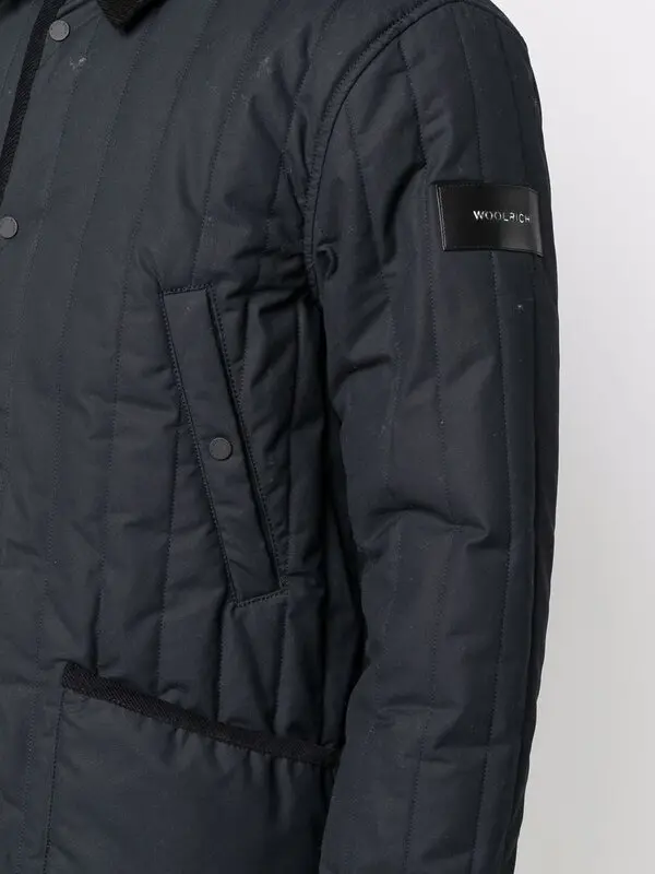 Woolrich X British Millerain Barrier Quilted Shirt Jacket