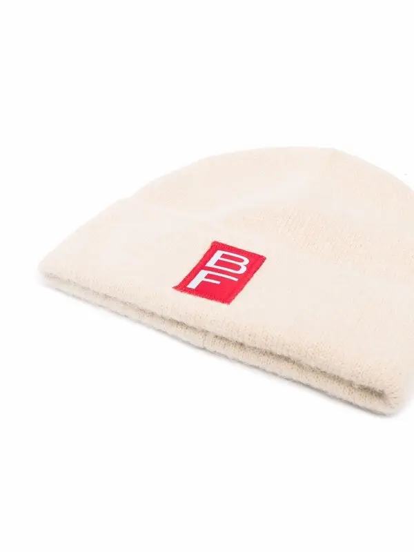 By Far Logo-patch Beanie - Neutrals