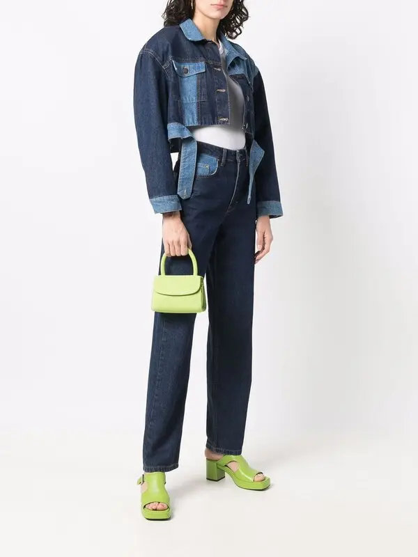 By Far Suede Mini Top Handle Bag