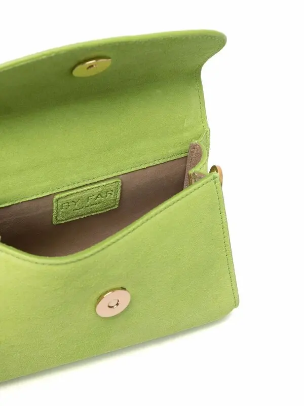 By Far Suede Mini Top Handle Bag