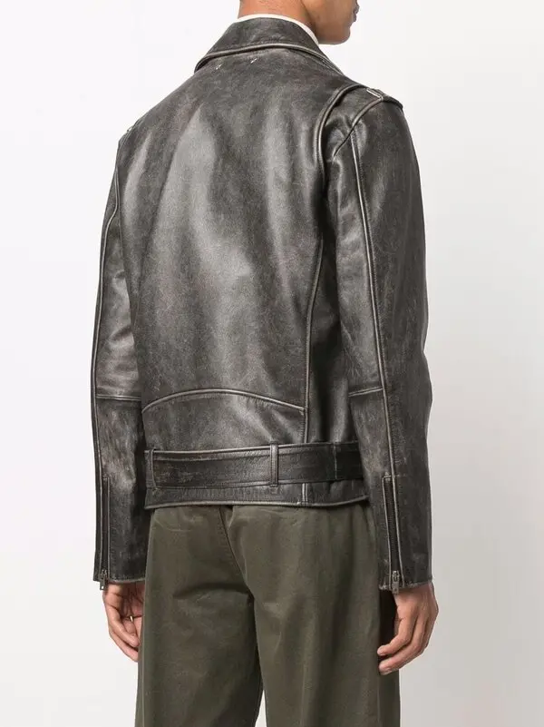 GOLDEN GOOSE Leather Biker Jacket