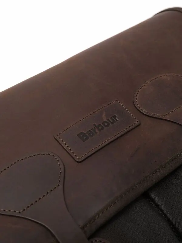 Barbour Leather Messenger Bag