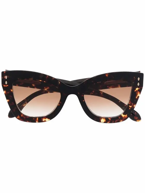 Isabel Marant Tortoiseshell Square Frame Sunglasses - Brown
