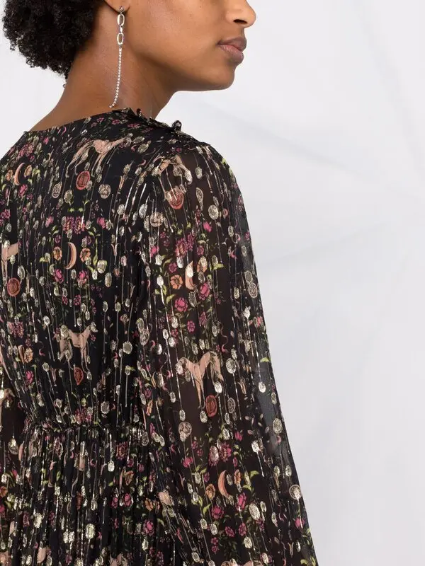 Sandro Floral Voile Dress