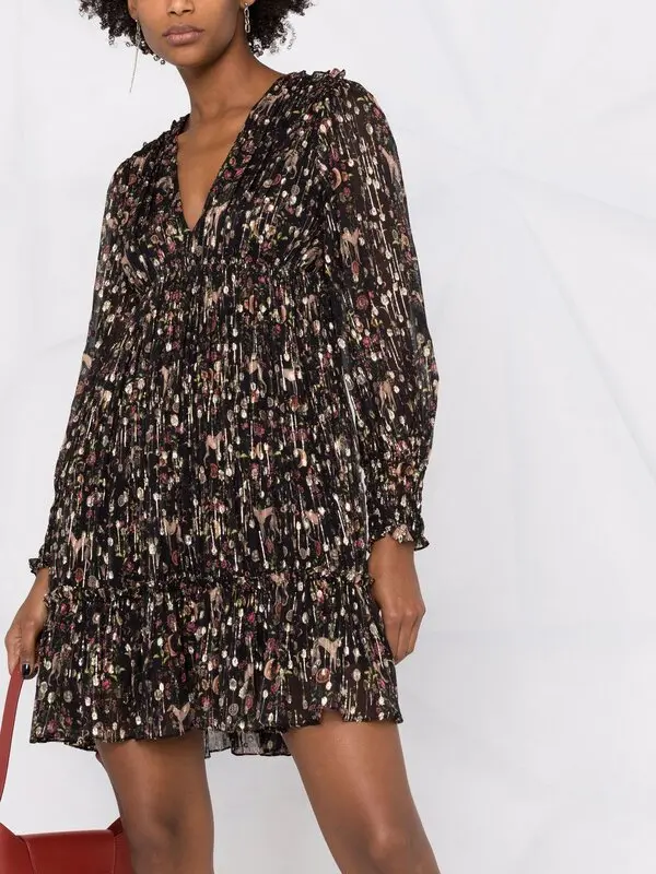 Sandro Floral Voile Dress