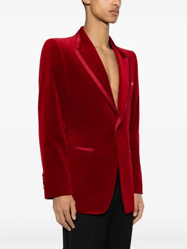 Gucci Velvet Single-breasted Blazer